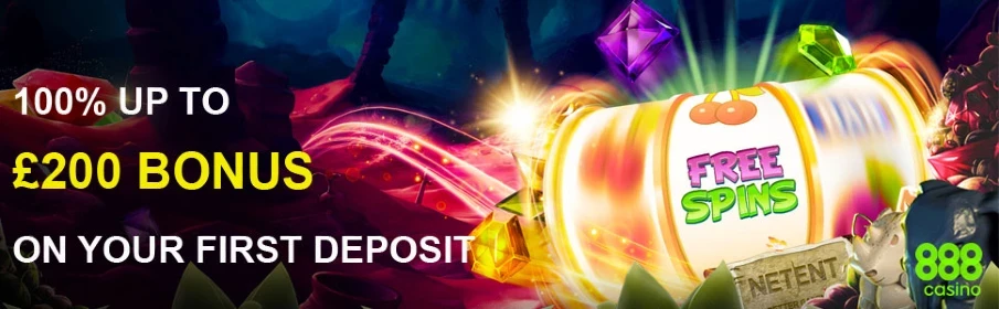 888 Casino First Deposit Bonus - Get 200% up to £200