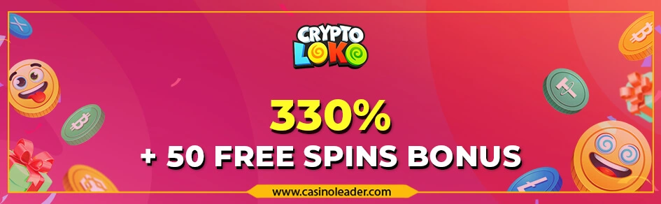 Crypto Loko Casino 330% Match Deposit Bonus + 50 FS Code